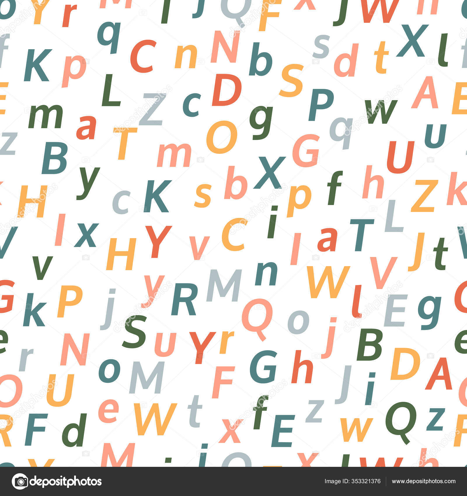 Alphabet vector seamless background Stock Vector Image by ©DniproDD ...