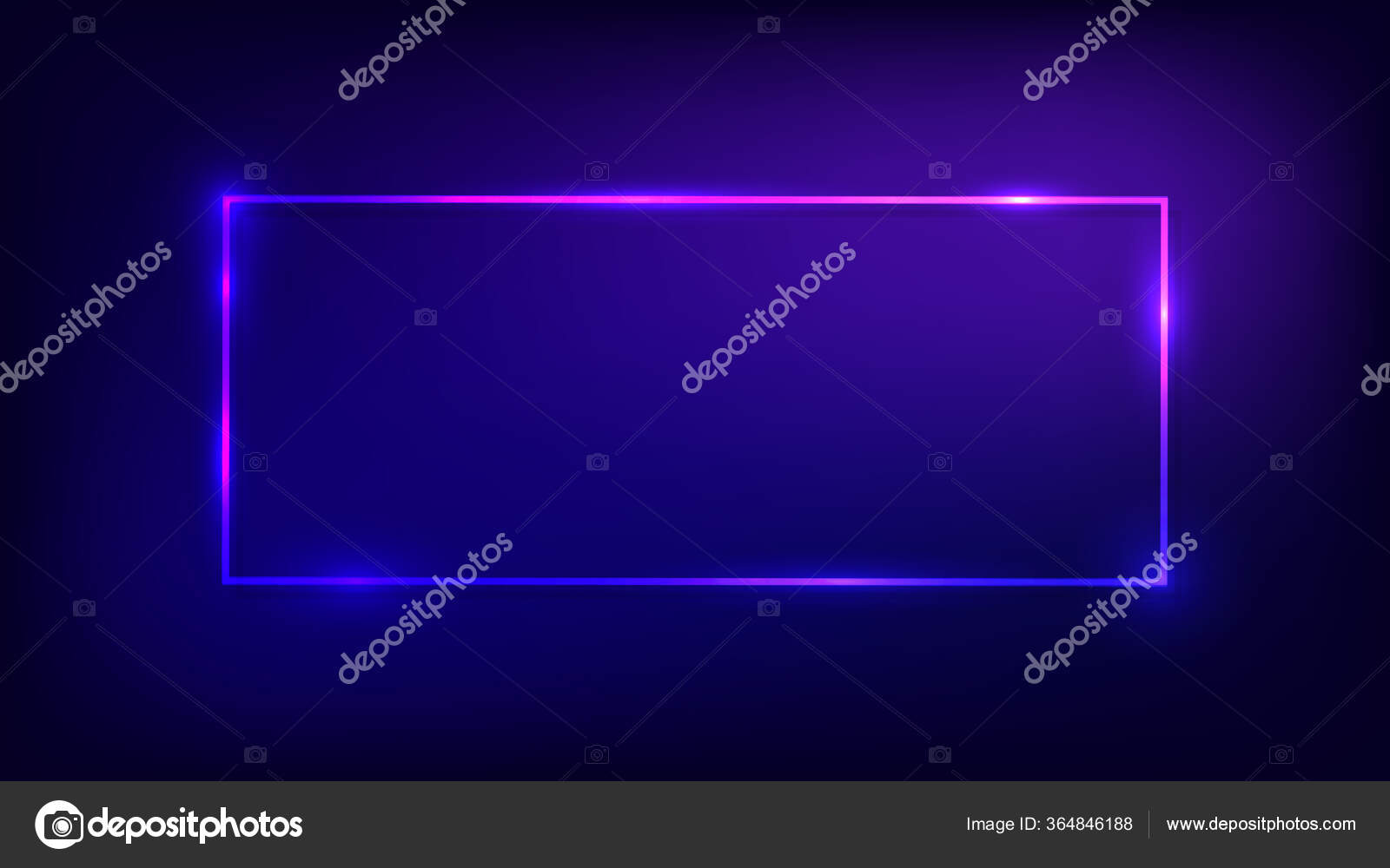 Neon rectangular frame with shining effects Stock Vector by ©DniproDD ...