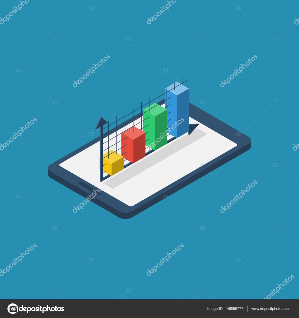 Isometric chart, diagram tablet Stock Vector by ©threecvet.gmail.com ...