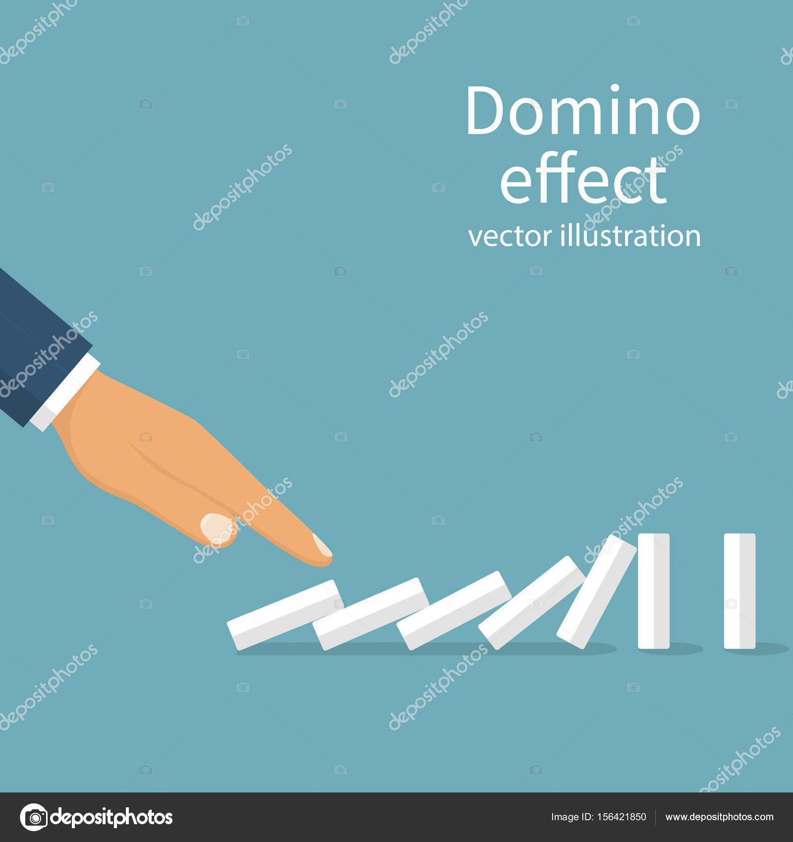 Start domino effect Stock Vector Image by ©threecvet.gmail.com #156421850