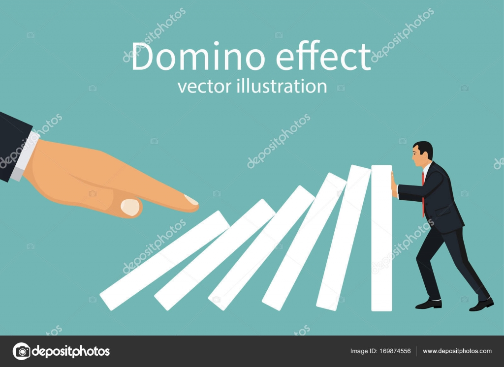 Domino effect concept. Stock Vector by ©threecvet.gmail.com 169874556