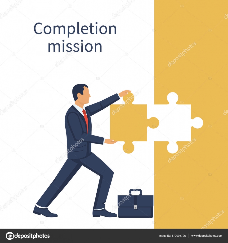 Completion mission concept. Stock Illustration by ©threecvet.gmail.com ...