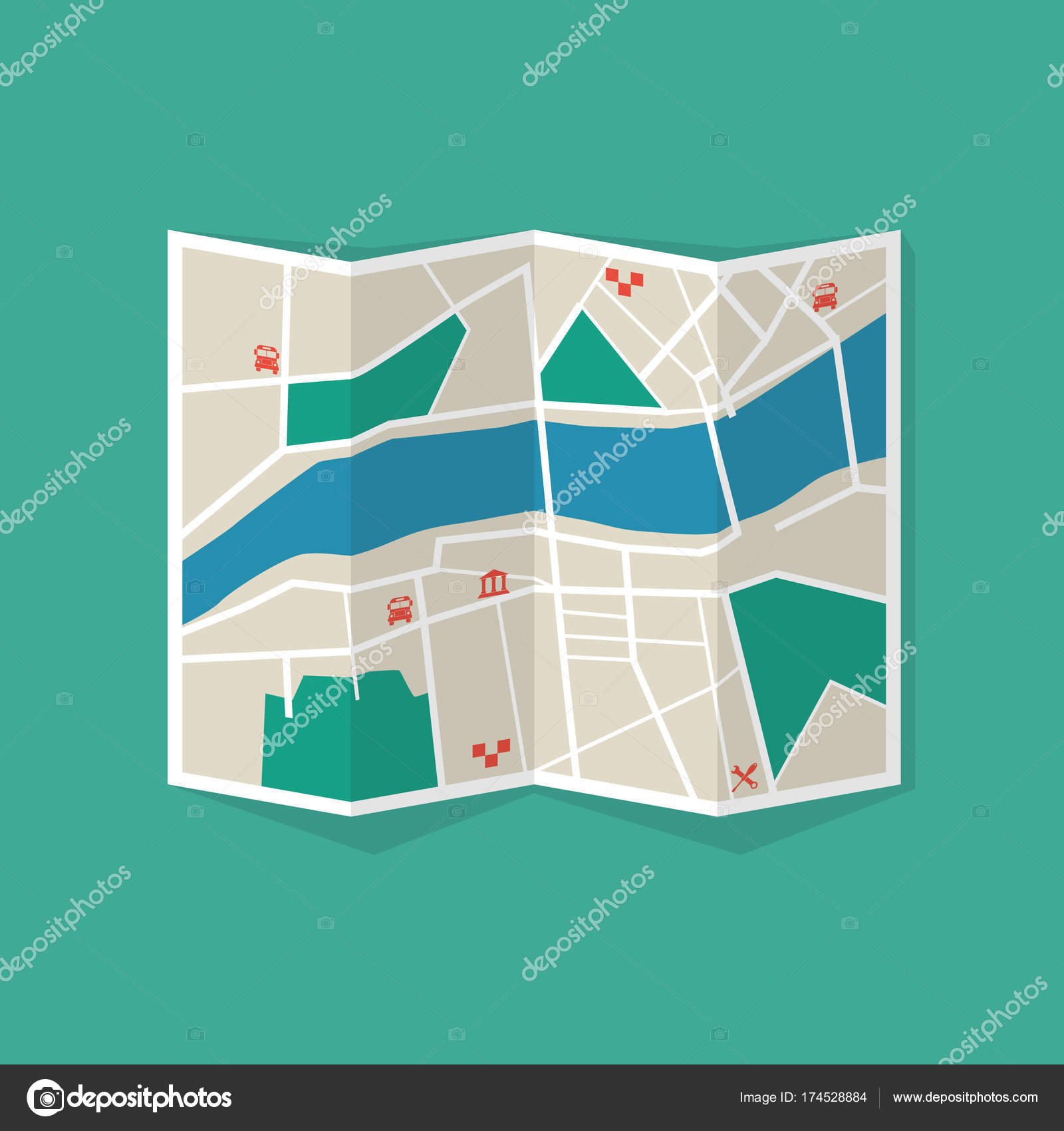 Map isolated on background Stock Vector Image by ©threecvet.gmail.com ...