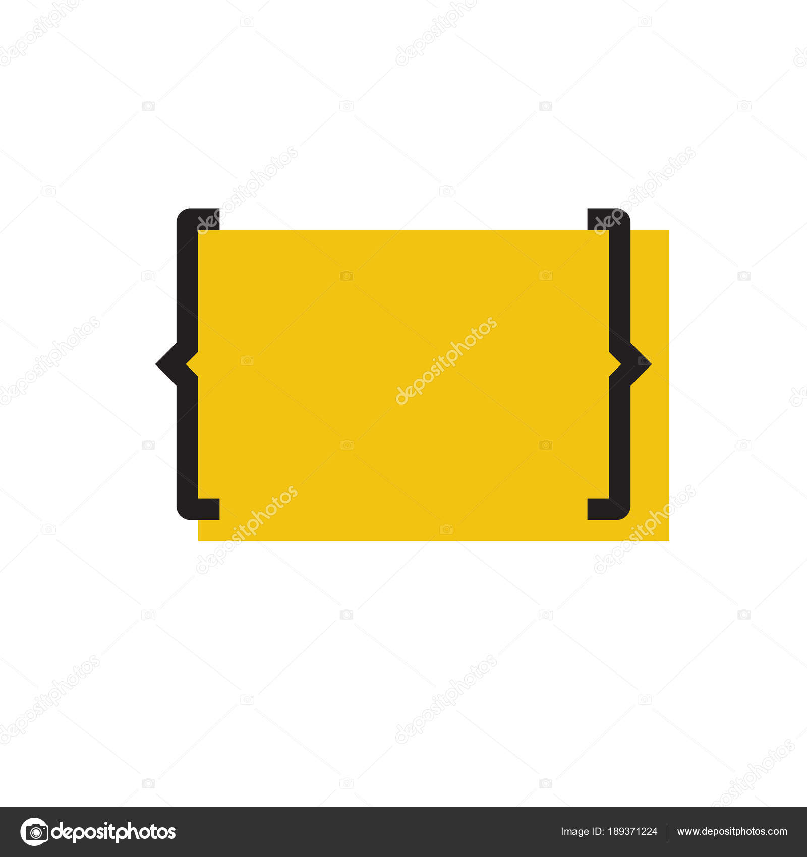 Blank template with bracket Stock Vector by ©threecvet.gmail.com 189371224