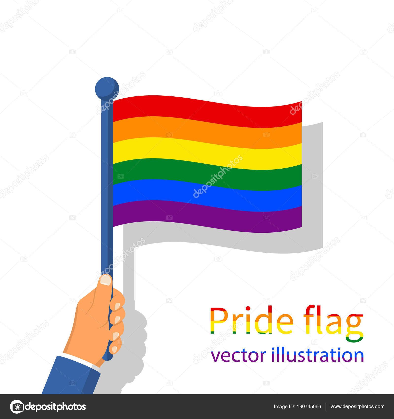 LGBT pride flag Stock Illustration by ©threecvet.gmail.com #190745066