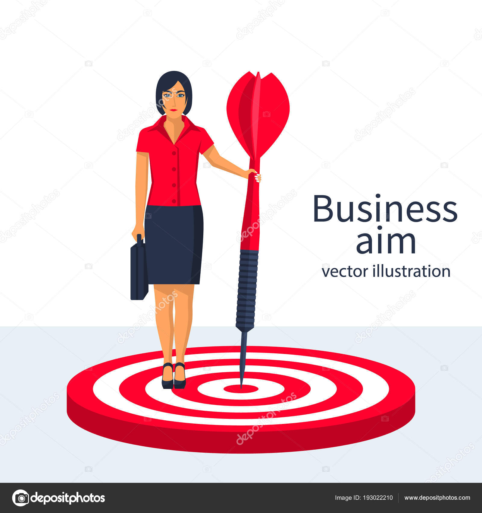 Aim in business concept vector Stock Vector Image by ©threecvet.gmail ...