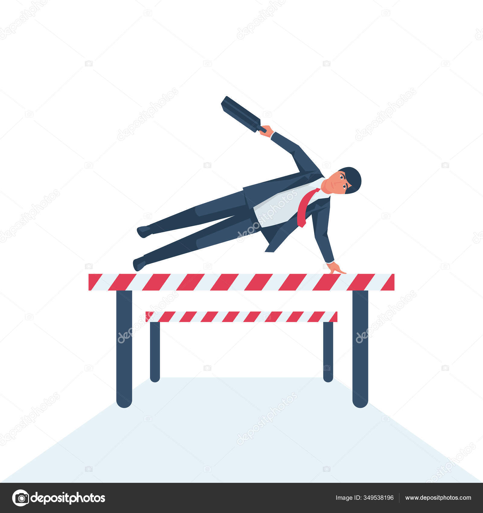 Overcoming problems. Solution challenge vector Stock Vector by ...