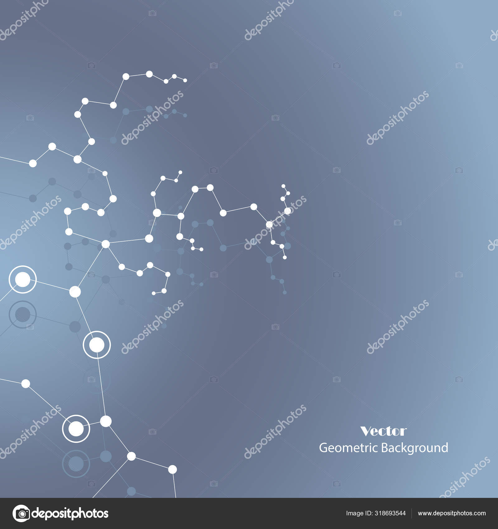 Technical abstract background with connecting dots and lines Stock ...