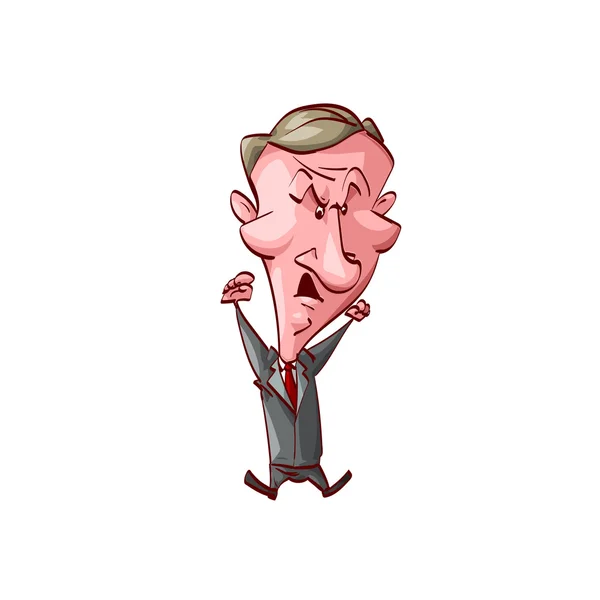 Cartoon angry politician Stock Vector by ©philllbg 126865832