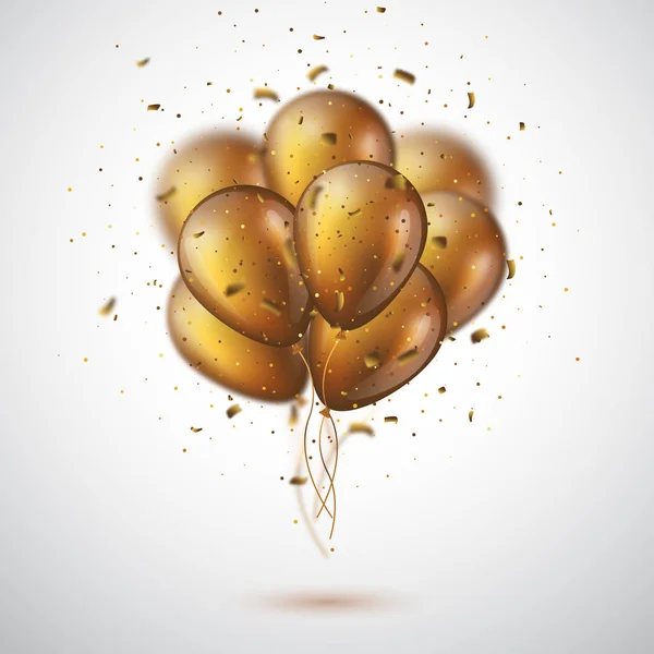 Gold balloons Vector Art Stock Images | Depositphotos