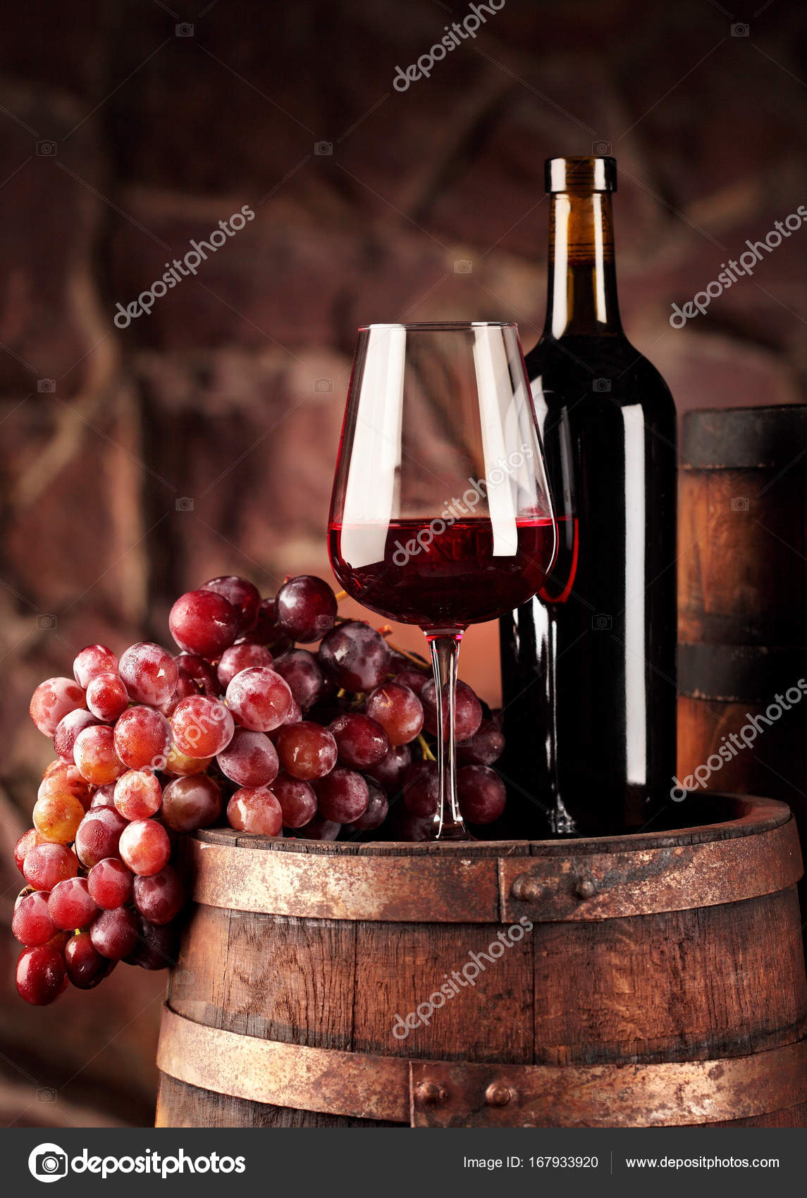 Wine Grapes Glass