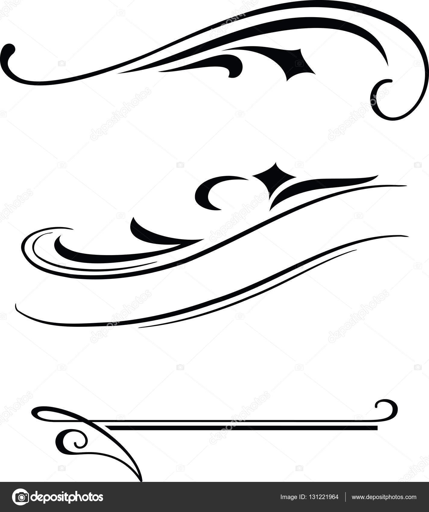 Printable elegant borders | Three elegant borders. — Stock Vector ...