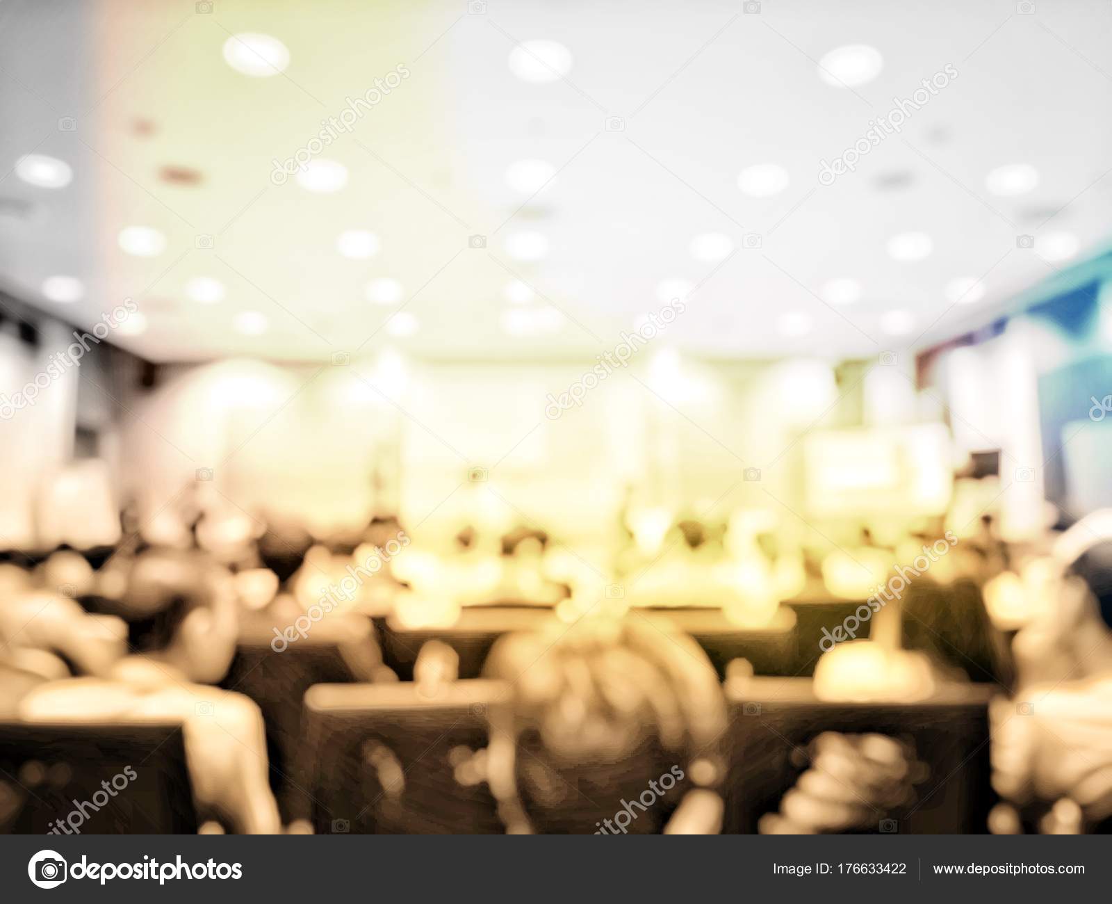 Education Concept Abstract Blurred Background Image Students Business ...