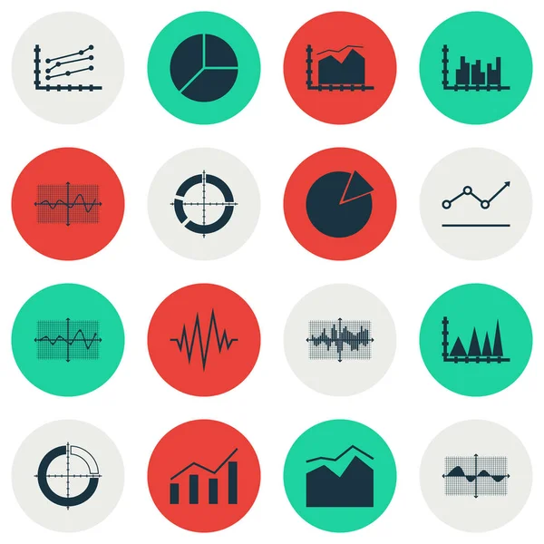 Set Of Graphs, Diagrams And Statistics Icons. Premium Quality Symbol ...