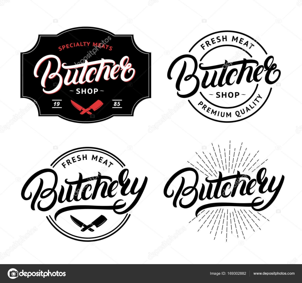 Vintage Butcher Shop Signs