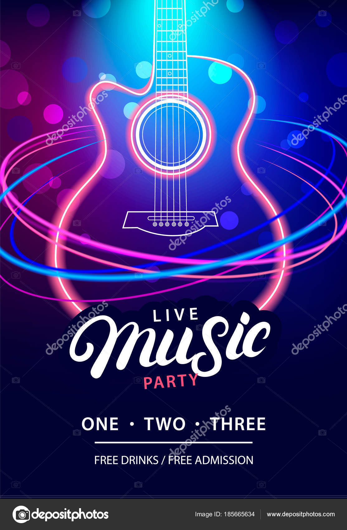 Live Music Party design template Stock Vector Image by ©margzaiceva ...