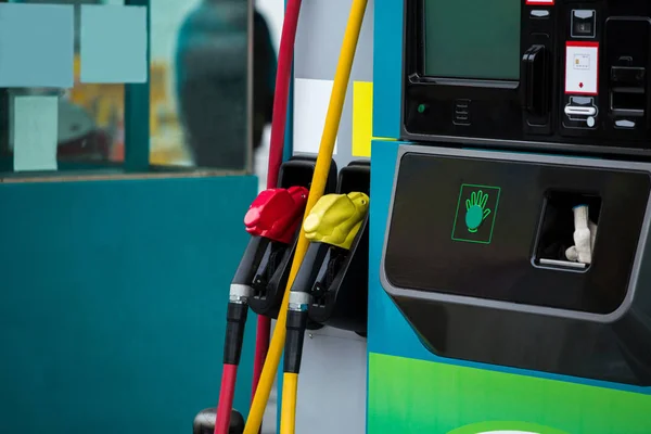 Self-service gas station Stock Photo by ©Scharfsinn 153721950