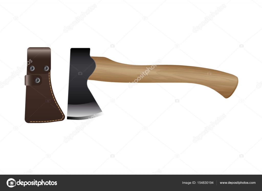 Realistic hunting and travel axe Stock Vector Image by ©Scharfsinn ...