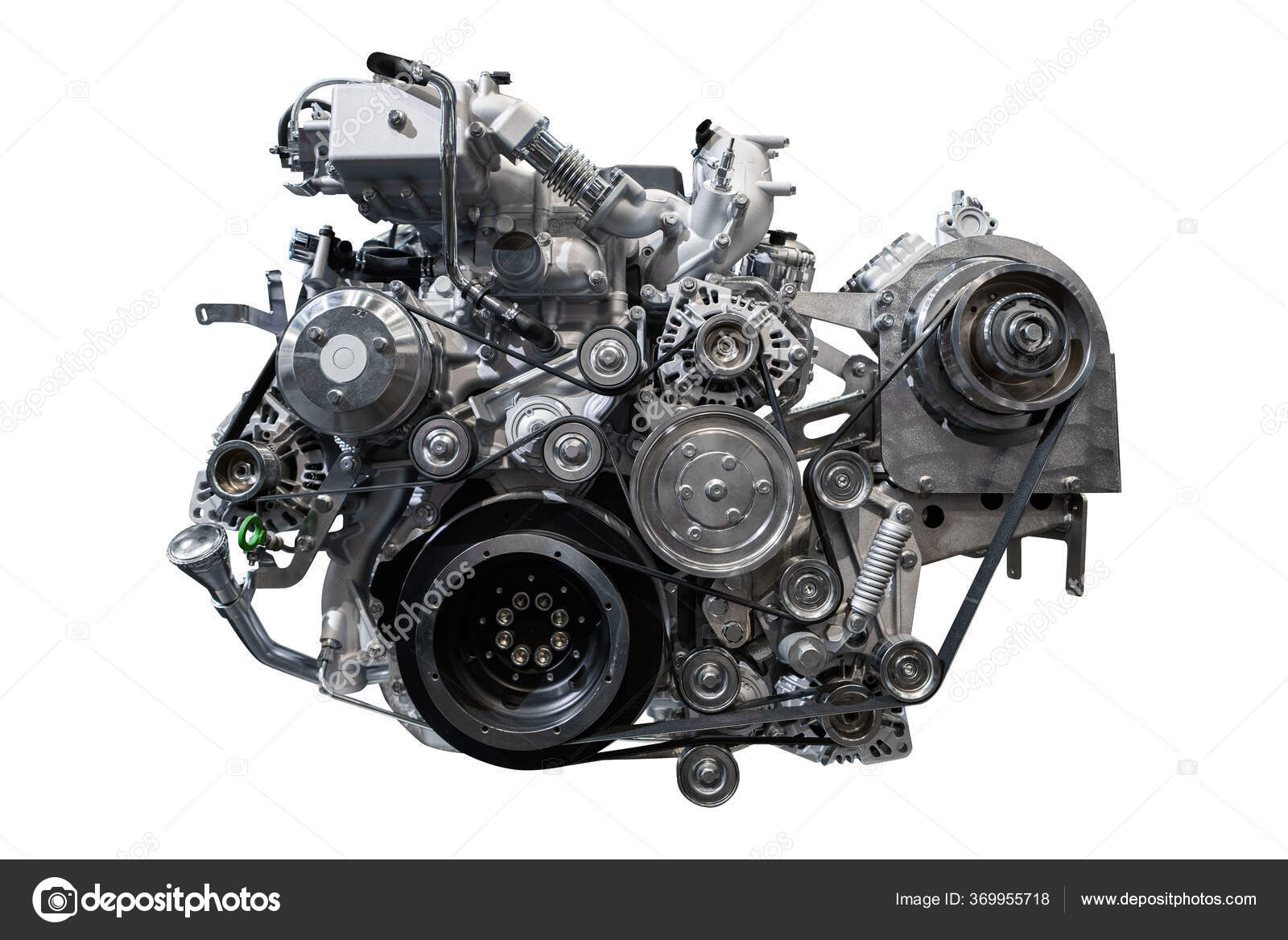 Diesel Engine Isolated White Background Stock Photo by ©Scharfsinn ...
