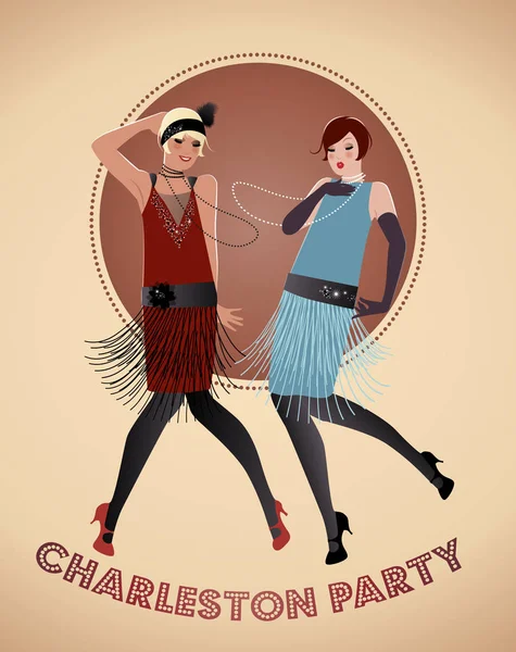 1920 Flapper Girls Dancing