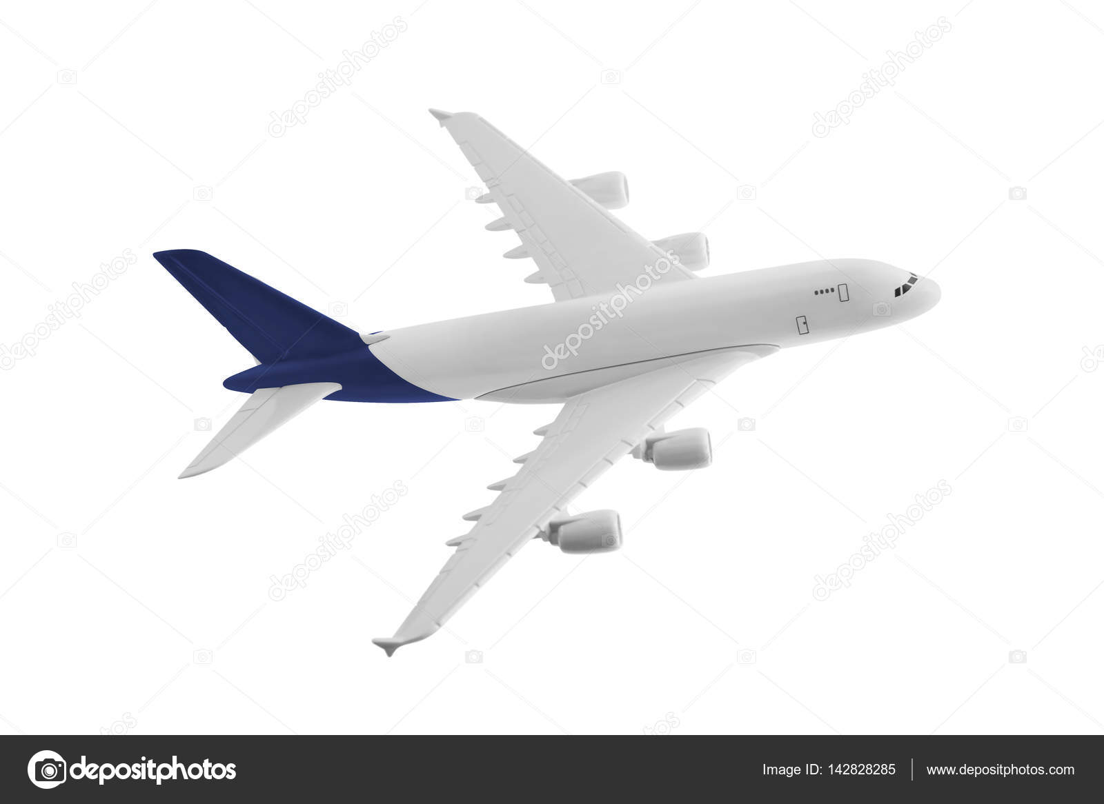 Airplane with blue color. — Stock Photo © k.intarapong.gmail.com #142828285