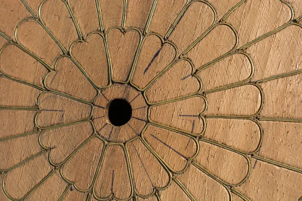 Floral art pattern example on wood of the Ottoman time - Stock Image ...