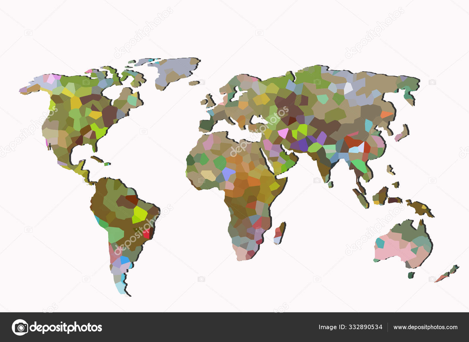 Roughly sketched out world map as global business concepts — Stock ...