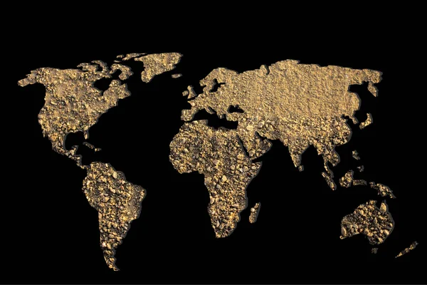 Map of the world gold Stock Photos, Royalty Free Map of the world gold ...