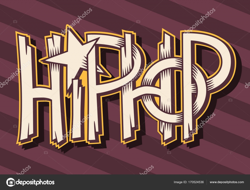 Hip Hop Artistic Custom Graffiti Estilo Etiqueta Letras Diseño . Vector ...