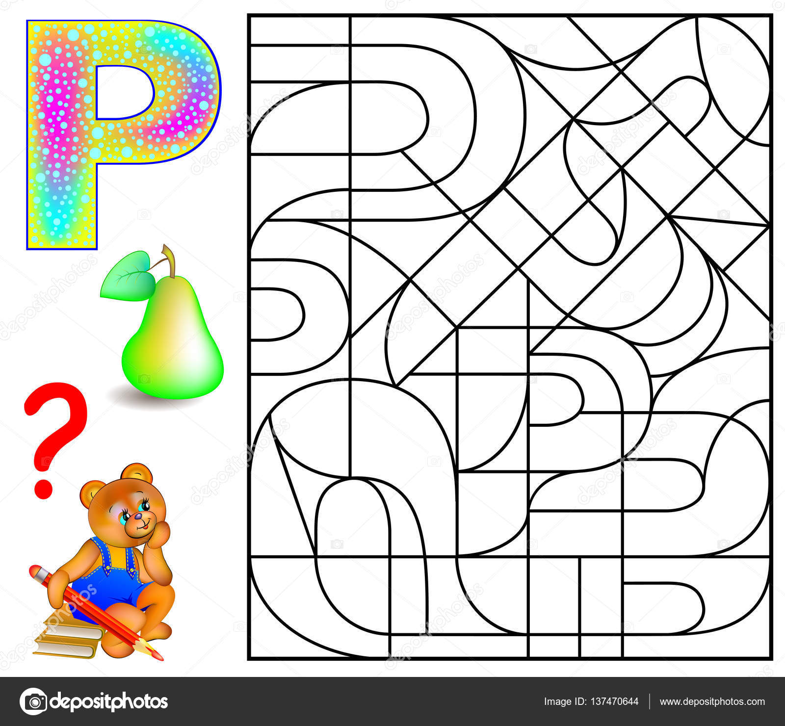 Rompecabezas De La Letra P