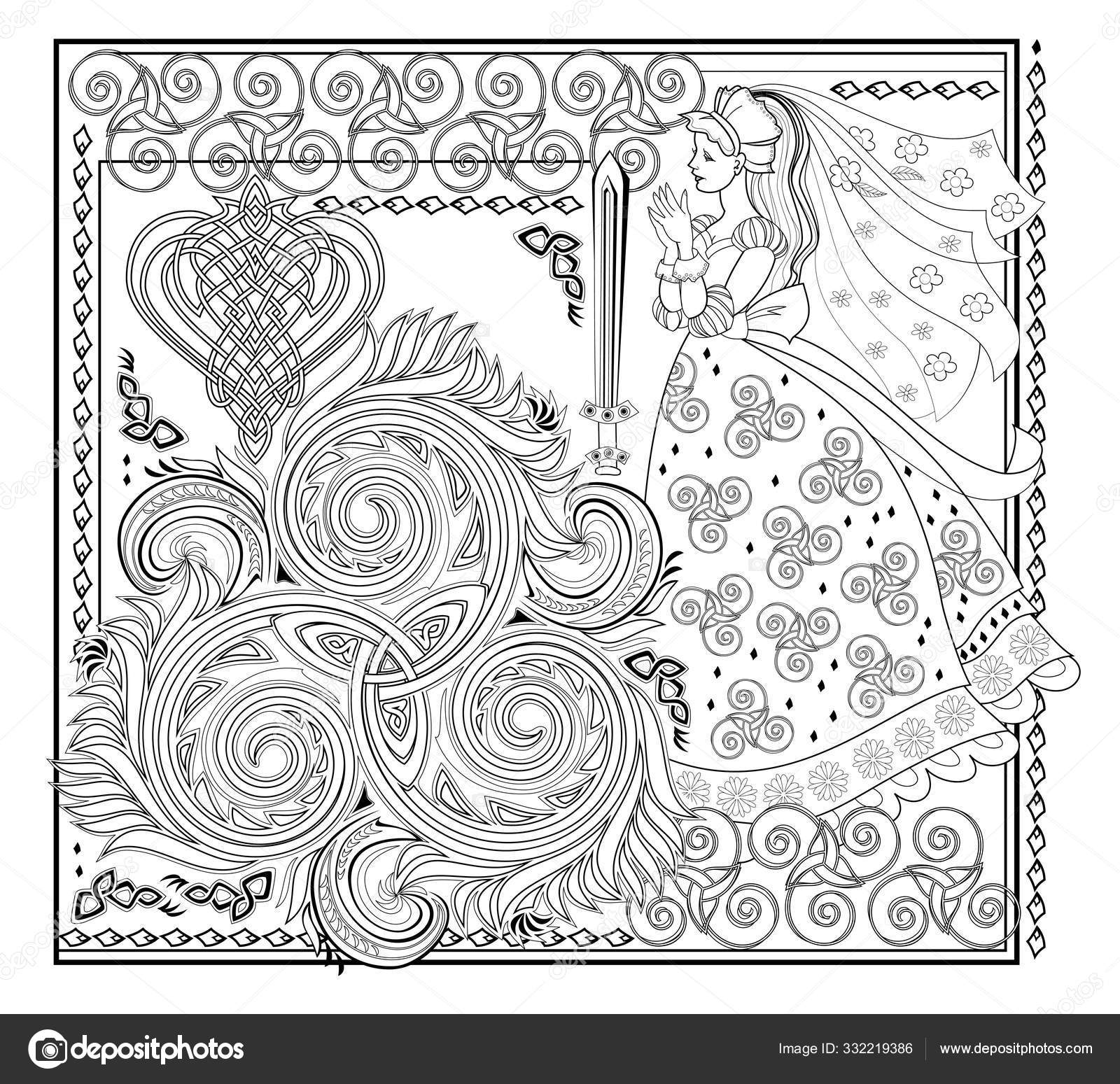 Celtic Princess Drawing