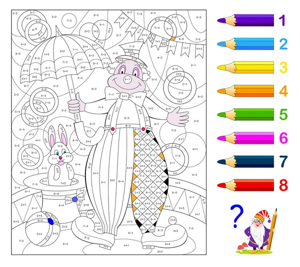 Hojas De Trabajo Para Colorear Y Restar