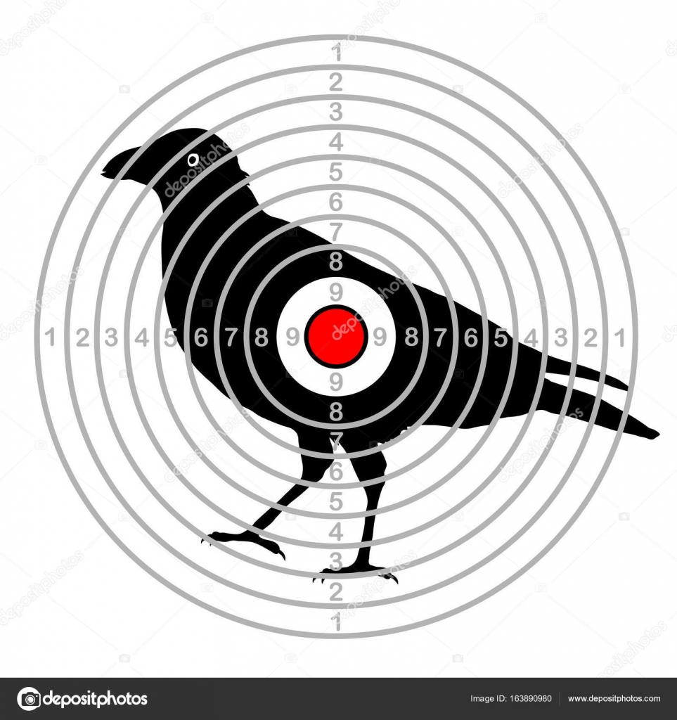 Target shooting bird in a dash — Stock Vector © Irusetka.yandex.ru ...