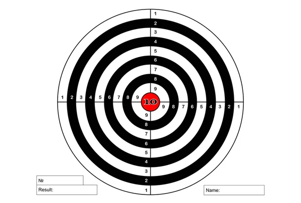 Templat kosong untuk kompetisi menembak target olahraga. Target bersih ...