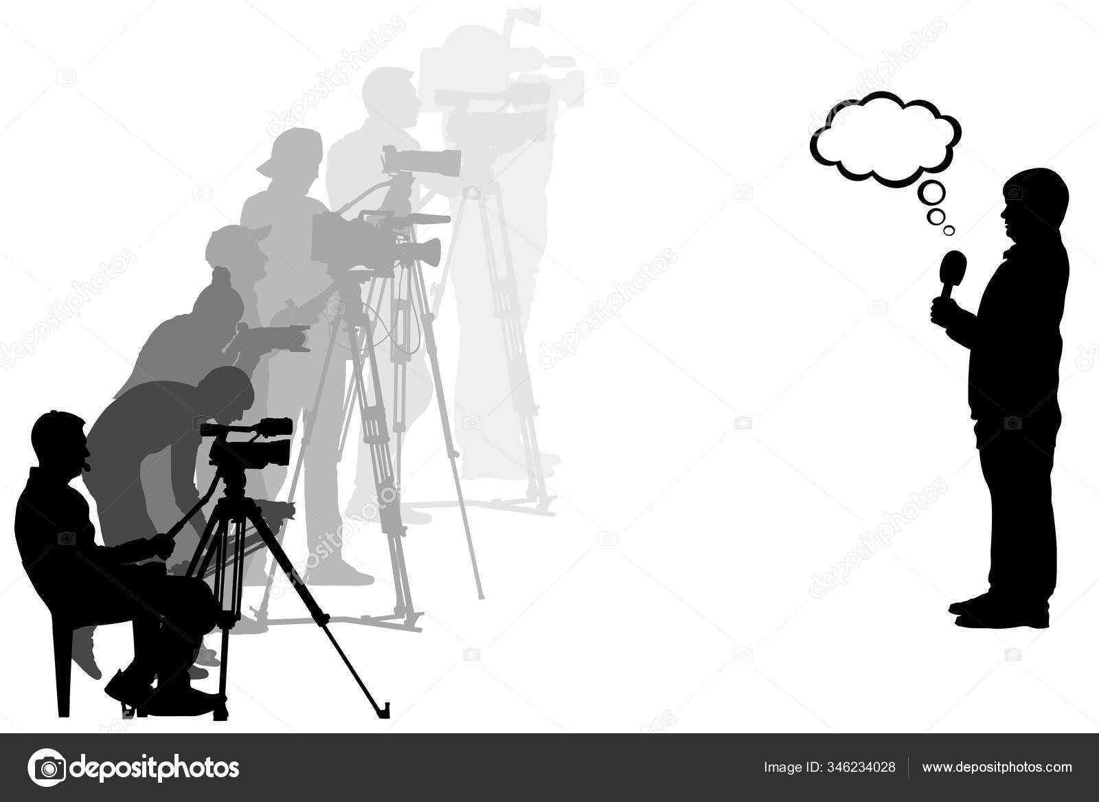 Journalist Silhouette