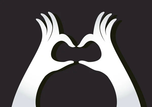 Heart hand sign Vector Art Stock Images | Depositphotos