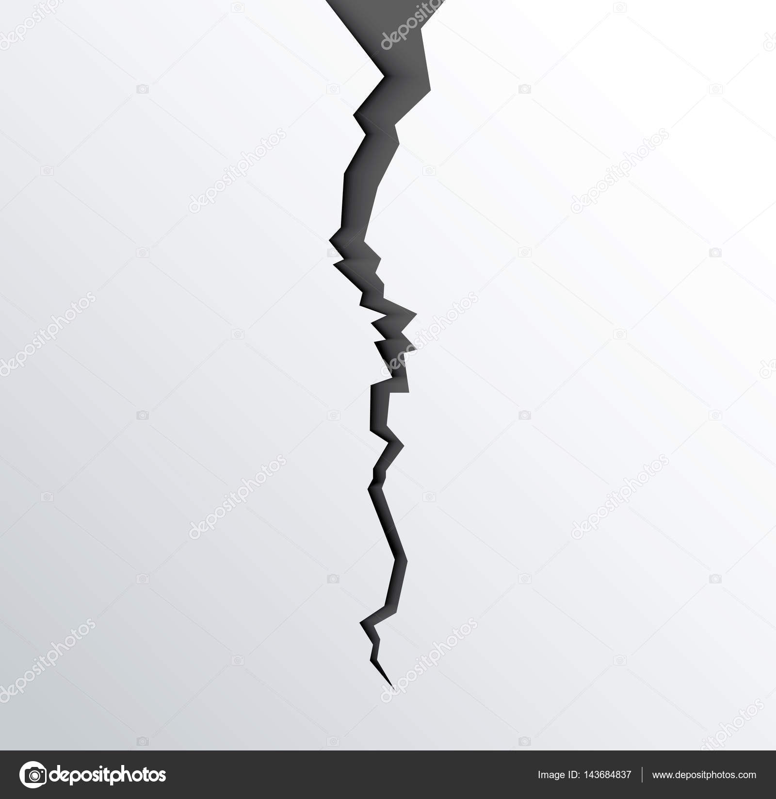 Earthquake Crack Illustration Vector Download