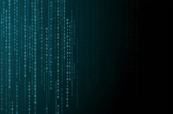 Abstract Technology Background Binary Data Streaming Binary Code Background Vector Stock Vector ...