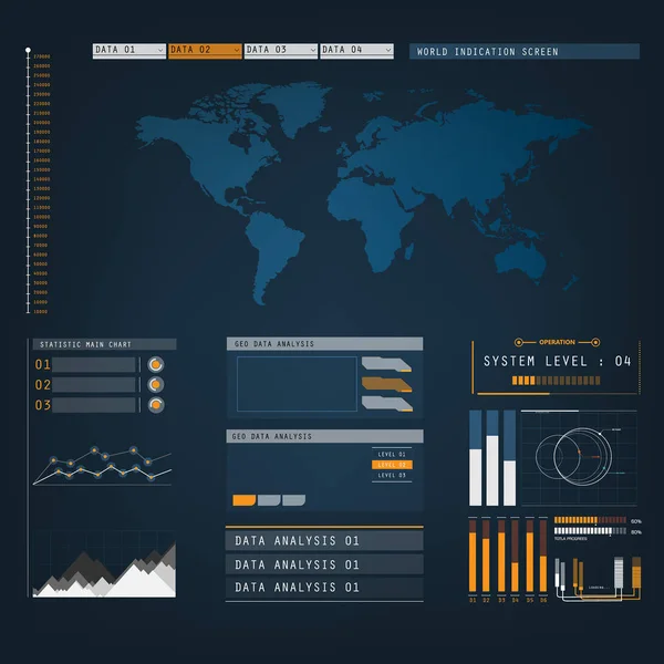 Future sight action mode earth interface Stock Vector Image by ...