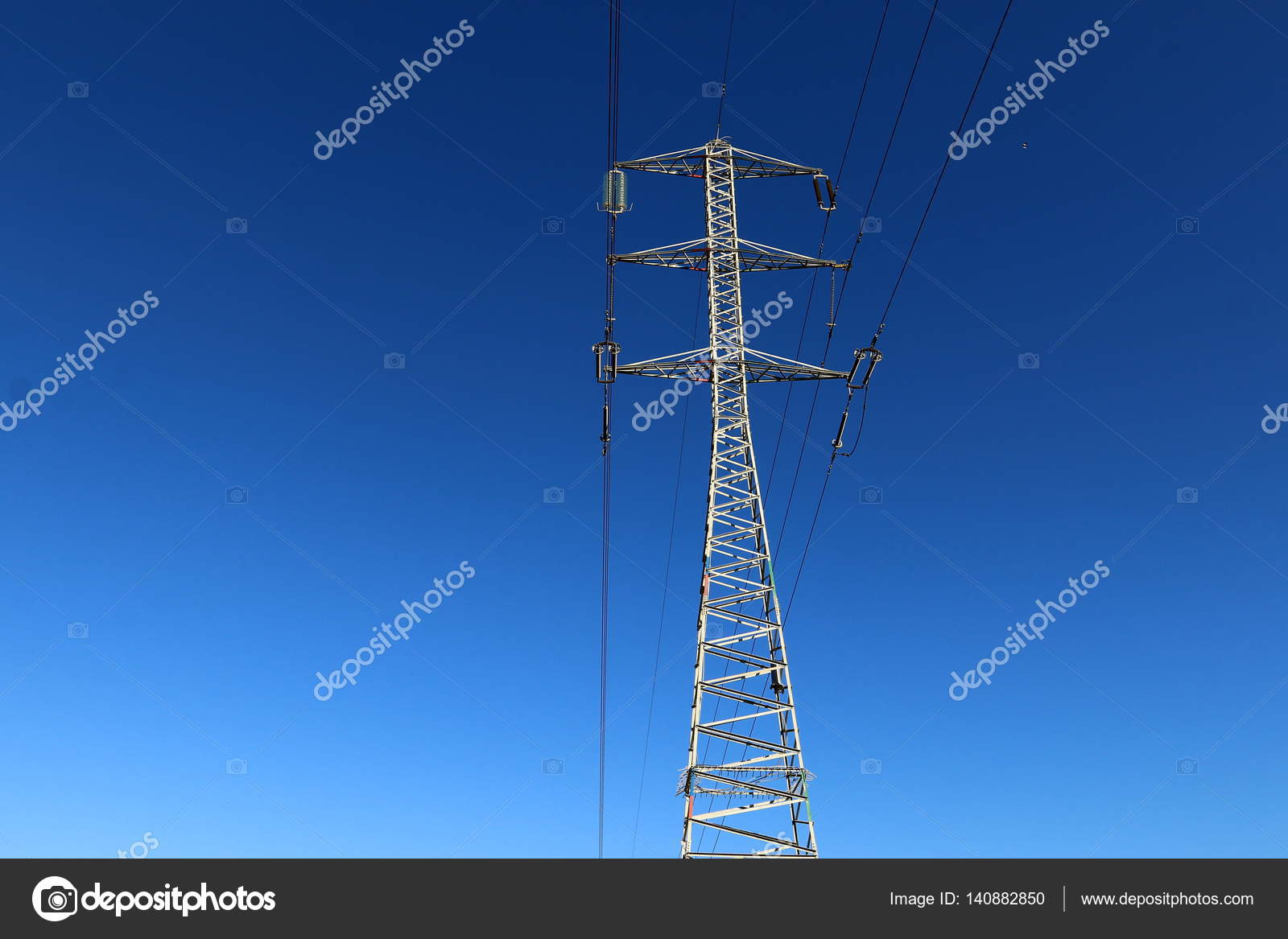 Metal electric pole — Stock Photo © shimonbar.mail.ru #140882850