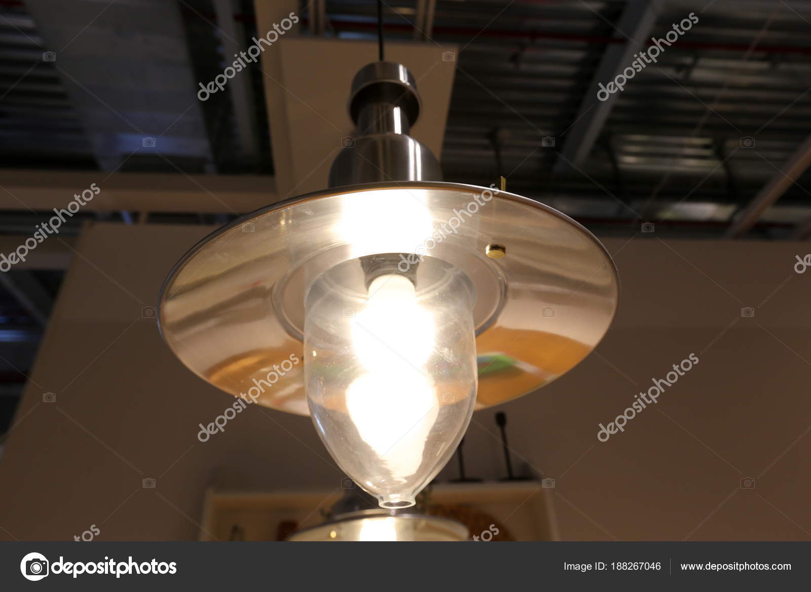 Lantern Portable Stationary Artificial Light Source — Stock Photo ...