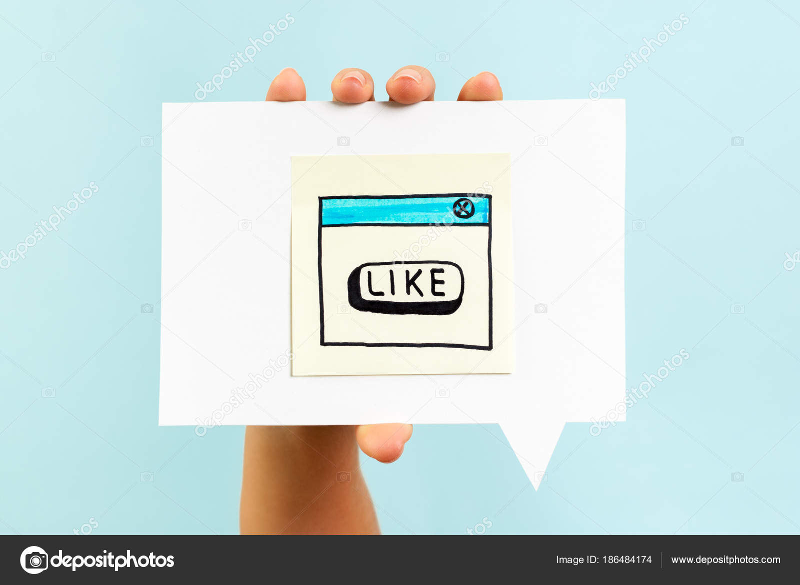 Windows like message on blue background — Stock Photo © zakokor #186484174