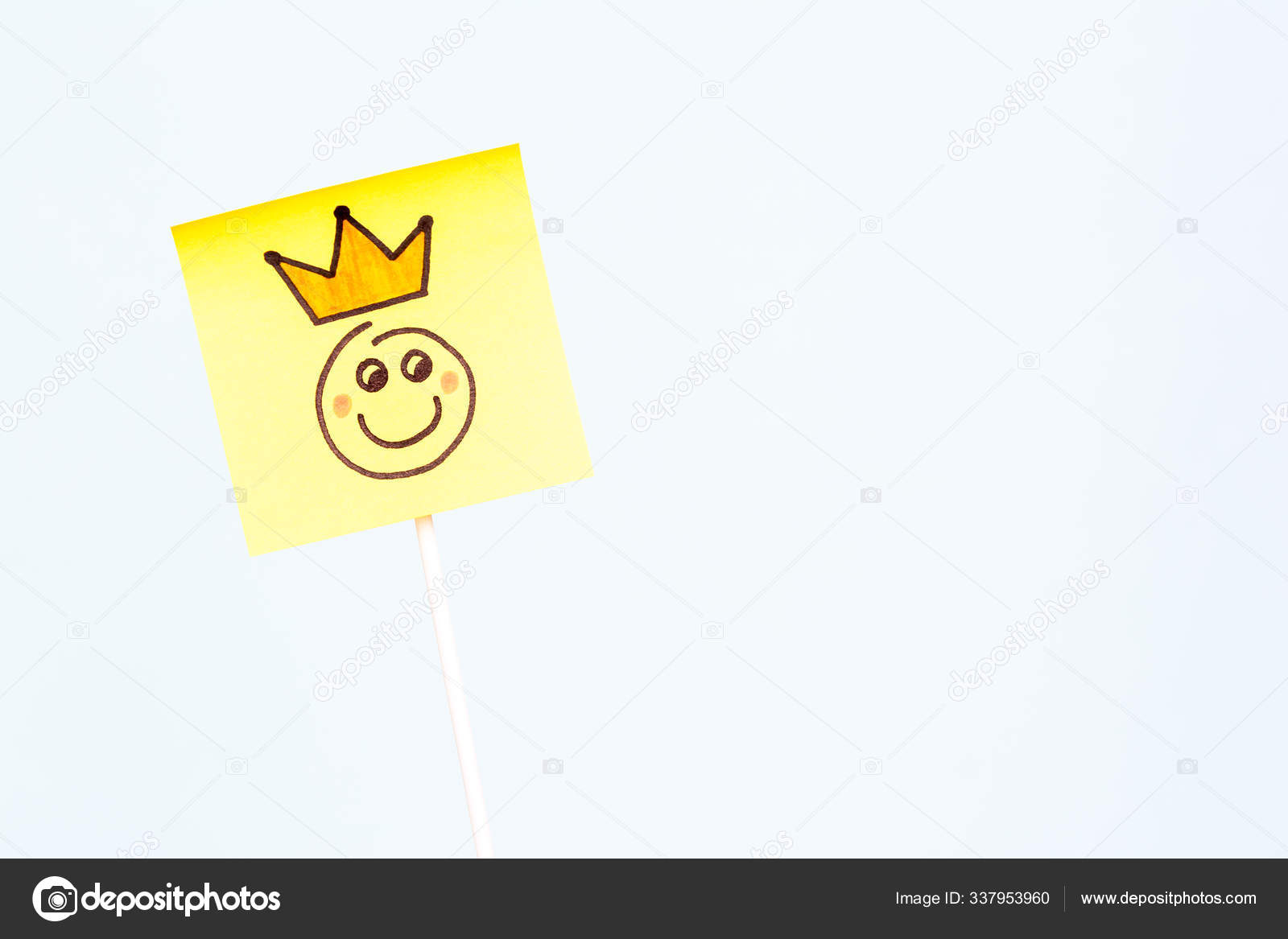 Illustration of a happy face of king smiling with a crowd on sti Stock ...