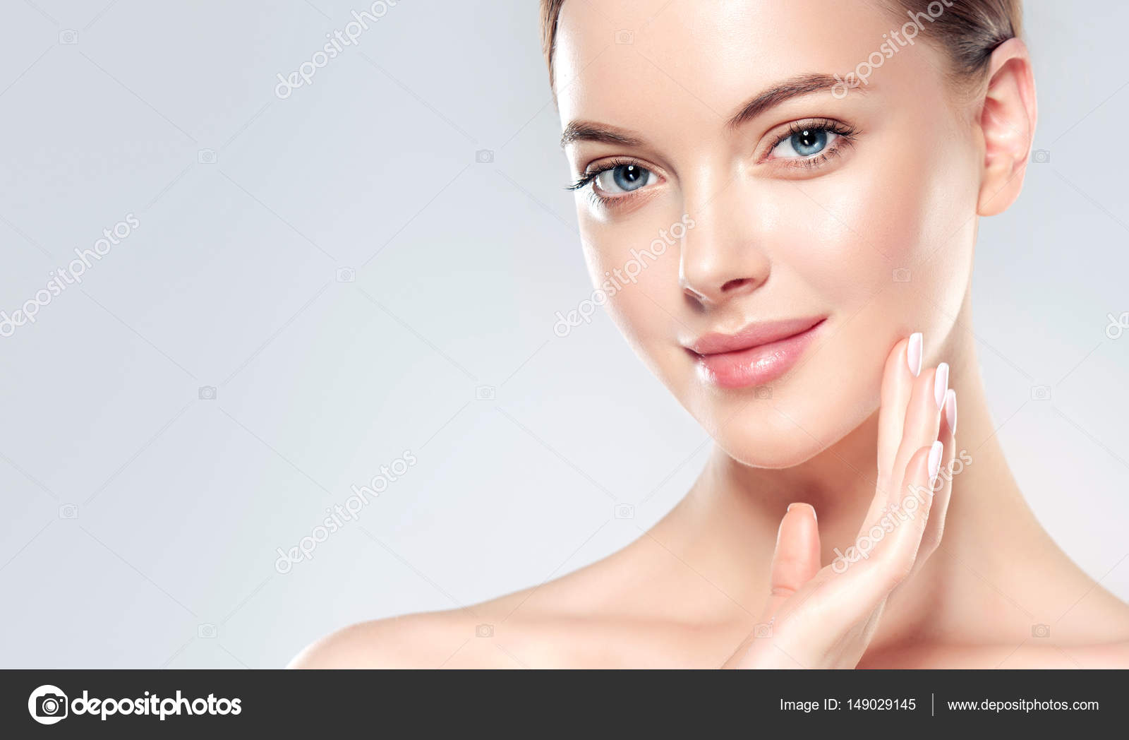 Young Woman with Clean Fresh Skin — Stock Photo © Sofia_Zhuravets ...