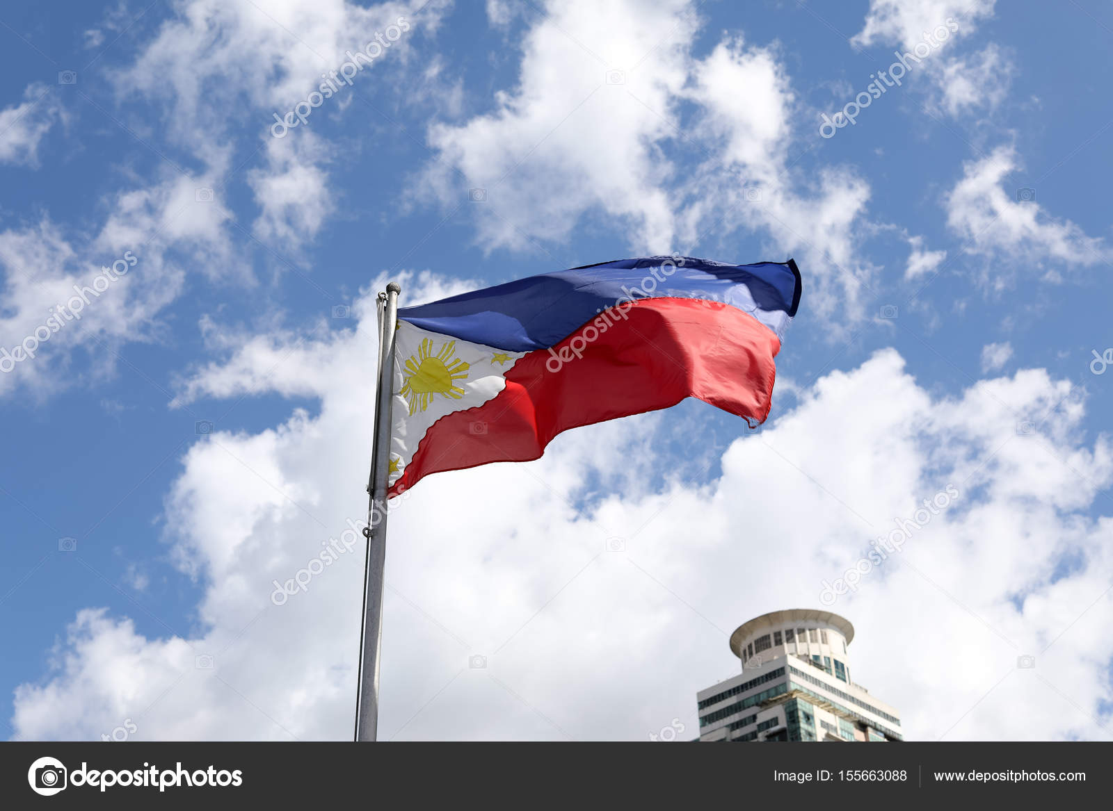 Philippines flag at Rizal park — Stock Photo © artyooran.gmail.com ...
