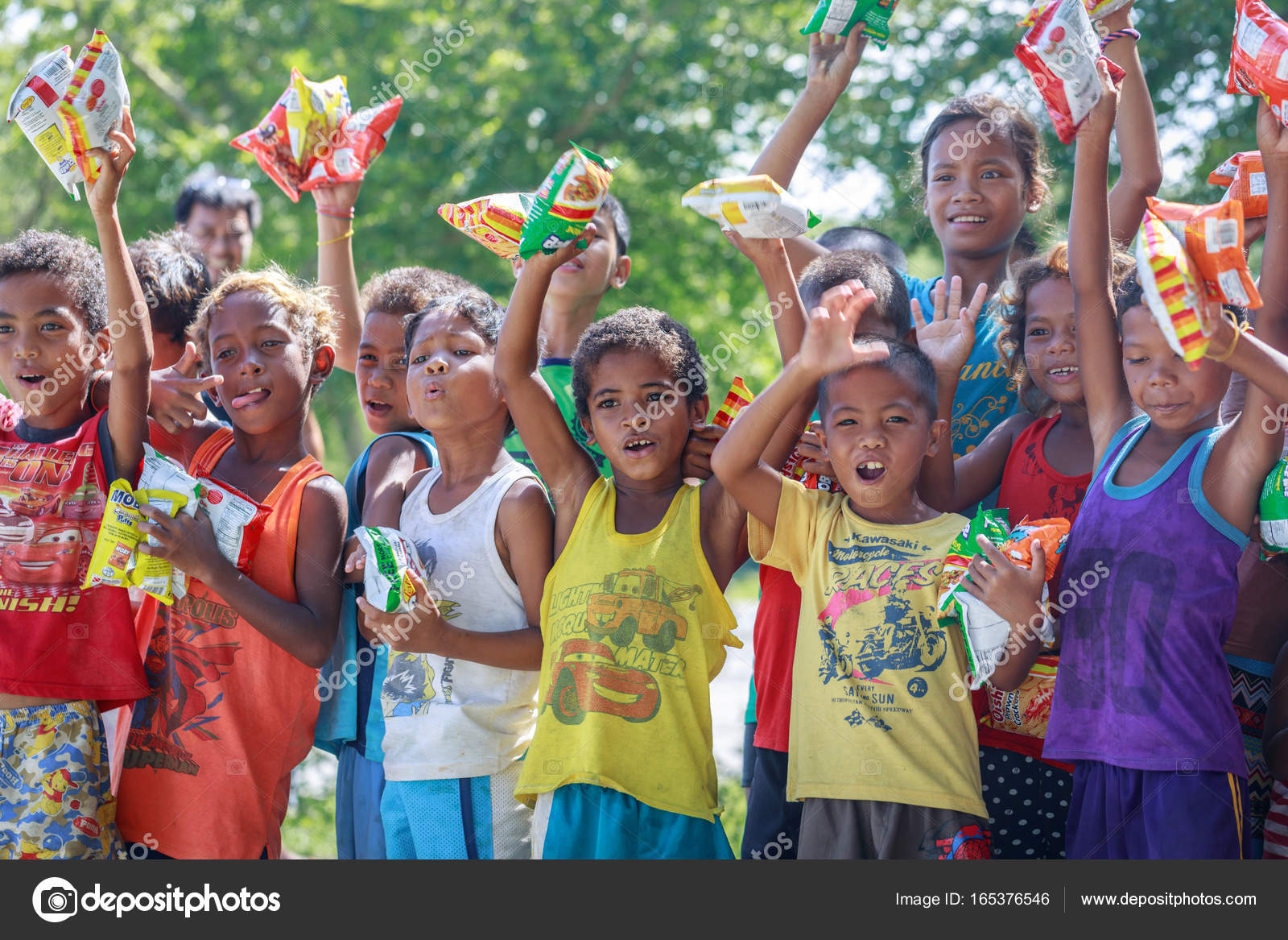 Happy Filipino Children Playing
