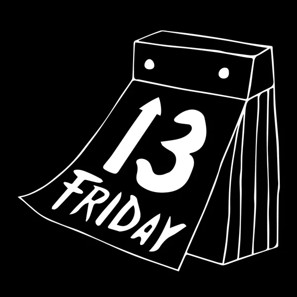 Friday The 13th Friday Icon Friday 13th Calendar Poster Of Friday
