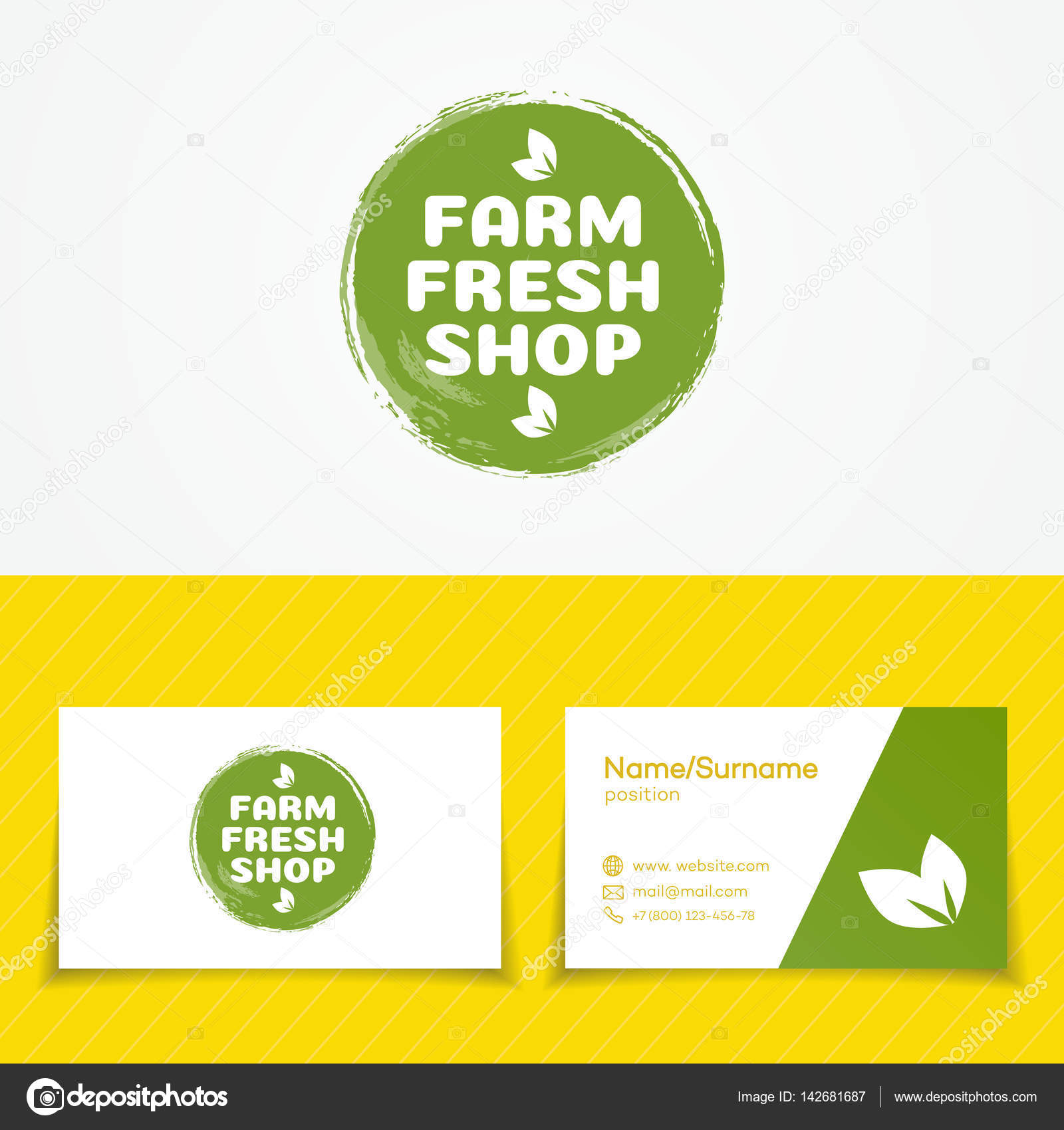 Farm fresh shop logo set Stock Vector Image by ©VI6277 #142681687