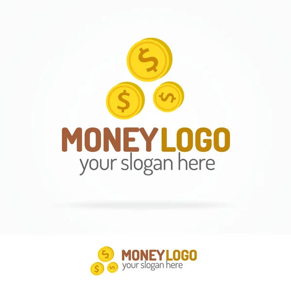 Flying money logo | Vector flying money logo set colorful style with ...