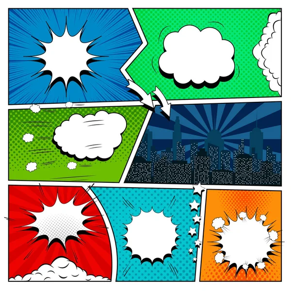 100,000 Comics background Vector Images | Depositphotos